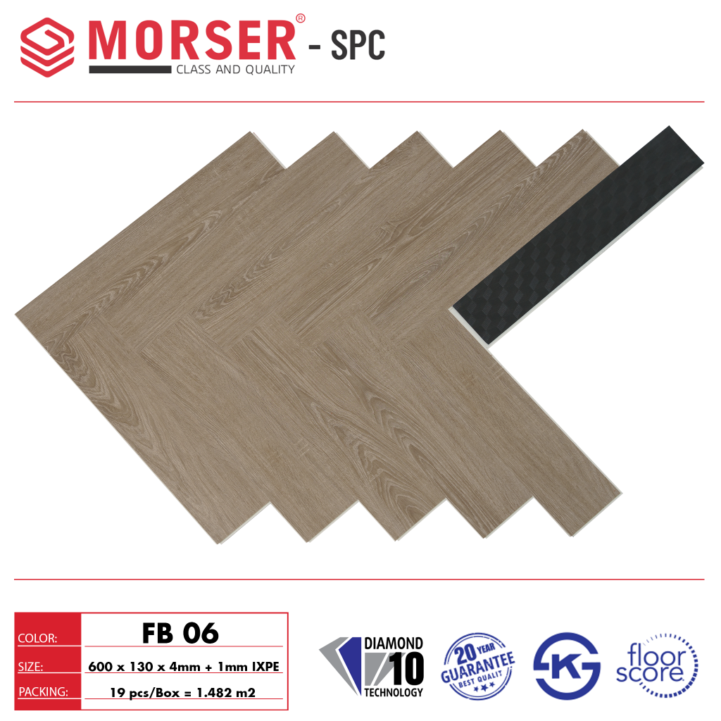 Sàn nhựa Morser Xương Cá FB06 - Sàn Gỗ Morser